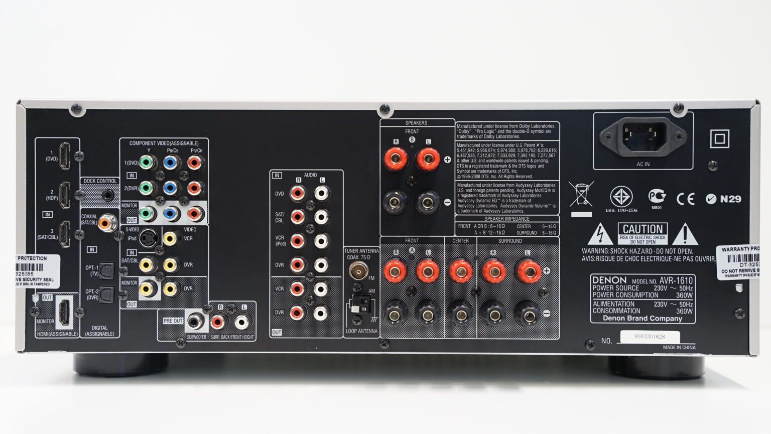 Denon AVR-1610 viritinvahvistin | Kotiteatterivahvistimet | TV-Audio.fi