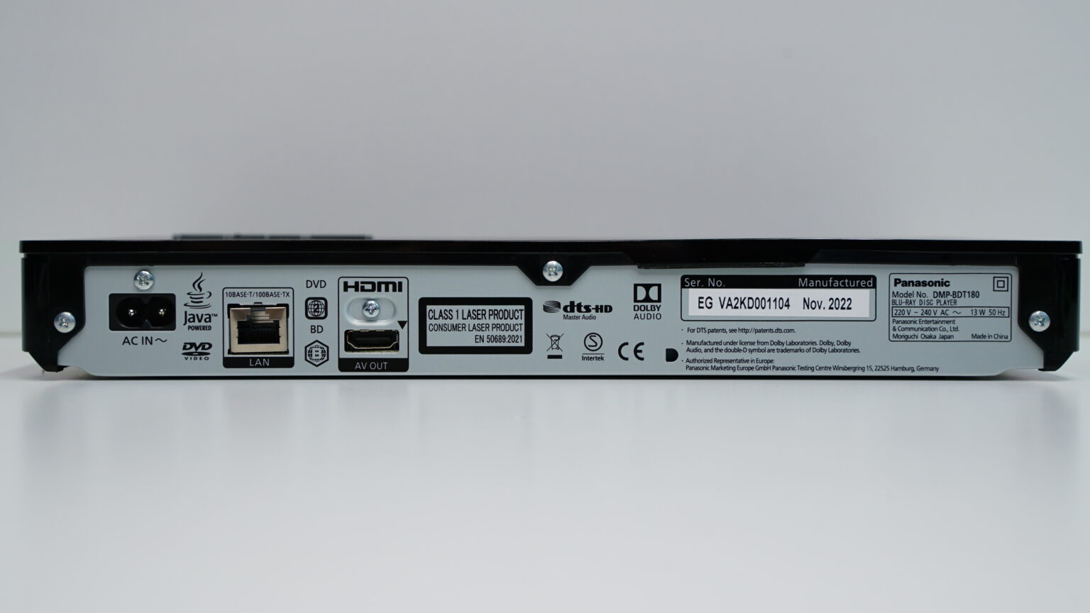 (Myyty) Panasonic DMP-BDT180 Smart 4K Blu-ray ‐soitin | Käytetyt | TV ...